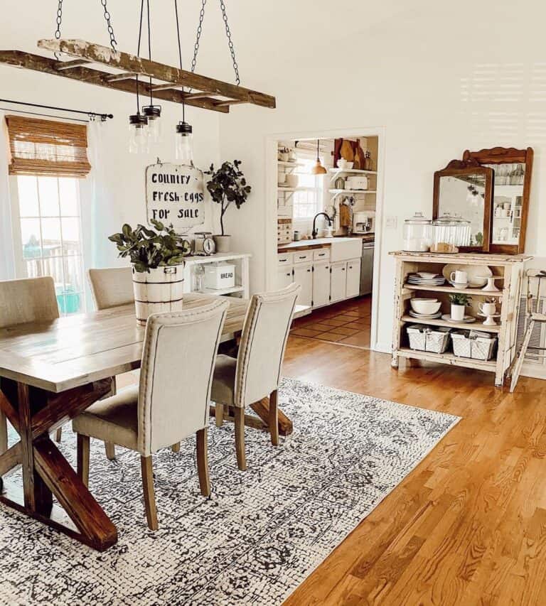 36 Farmhouse Ladder Decor Ideas to Take Your Home to New Heights