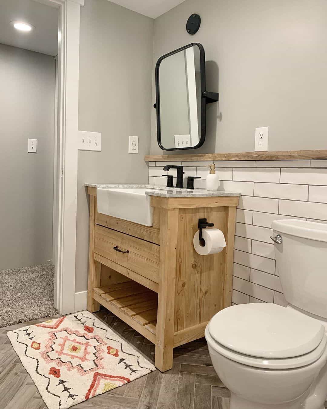 41 Farmhouse Vanity Designs to Elevate your Bathroom Experience