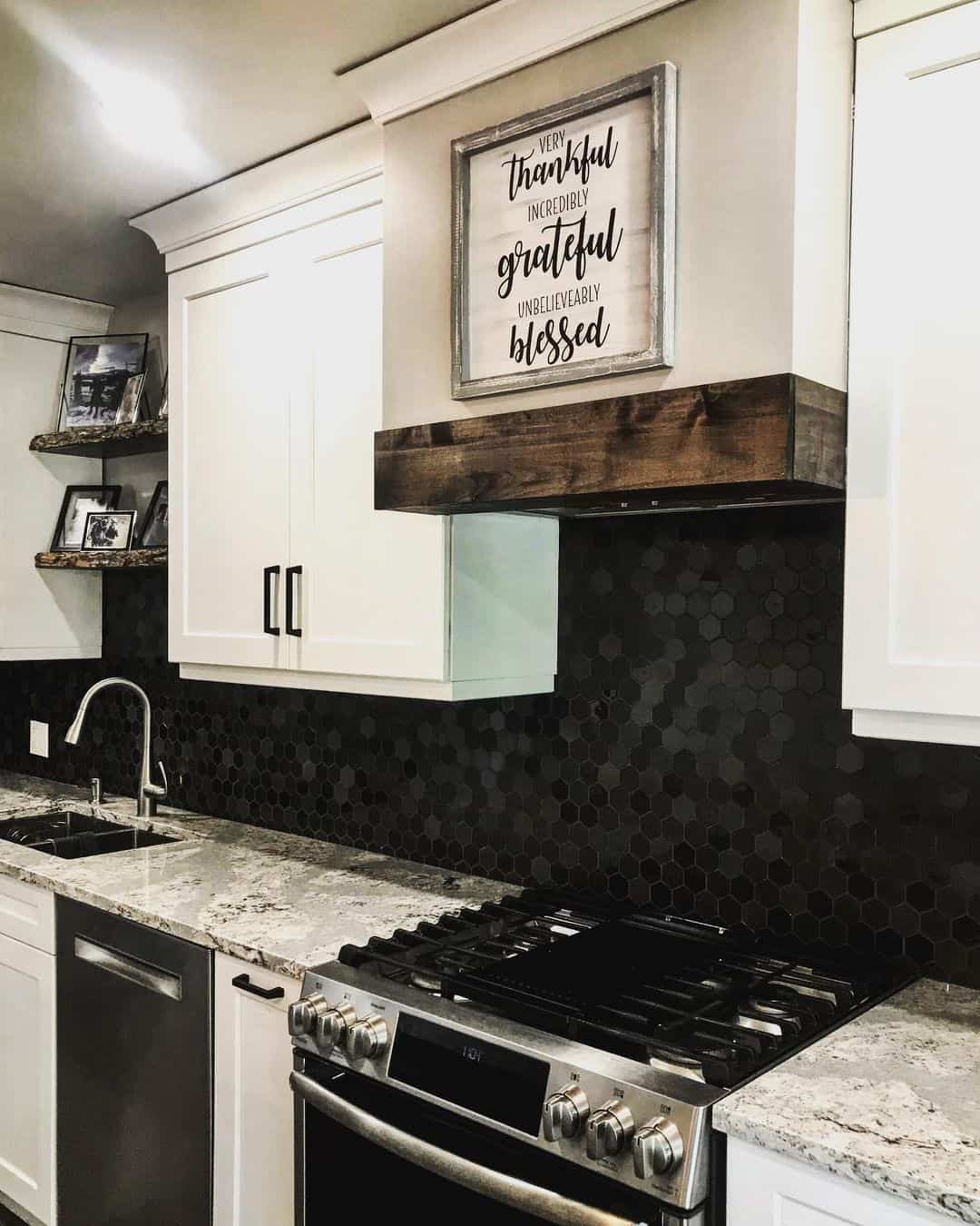 22 Black Kitchen Backsplash Ideas That Add Depth and Drama
