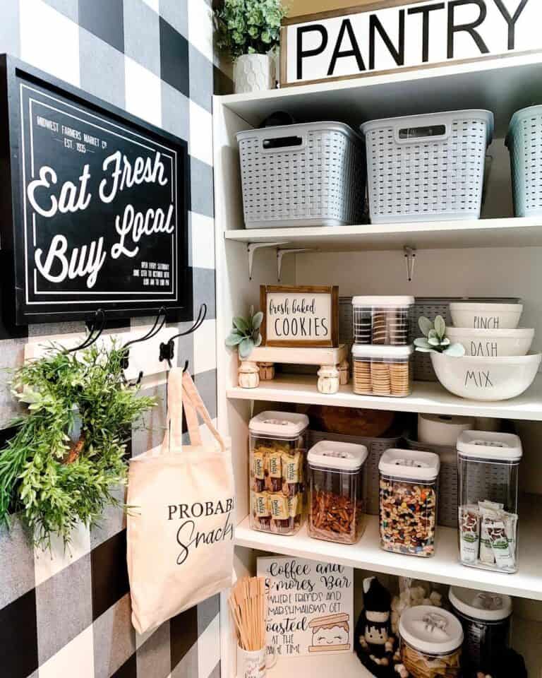 16 Ideas How to Make Your Open Pantry Look Good