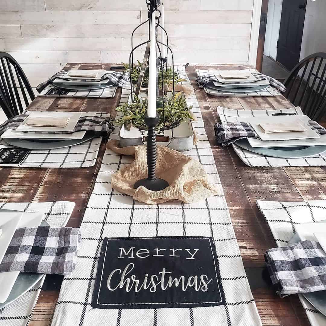 40 Farmhouse Christmas Table Décor Ideas to Deck Your Table With ...