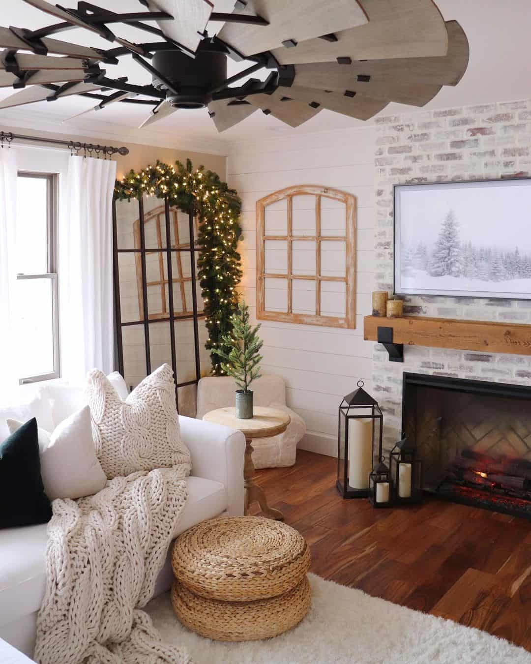 15 Gray Whitewash Brick Fireplace Ideas to Inspire Tranquility