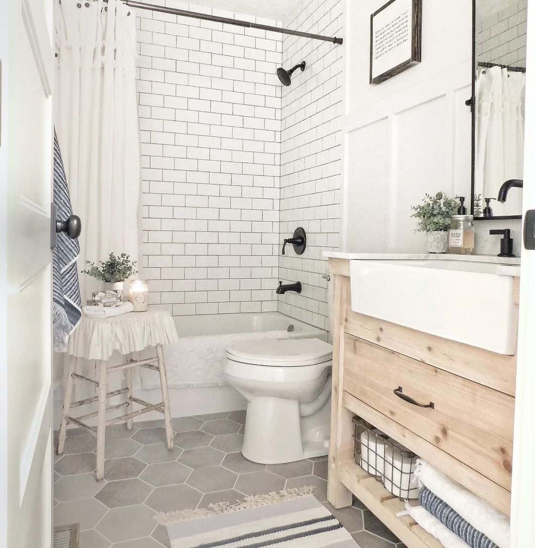 White Drop-in Bathtub with Black Shower Kit - Soul & Lane