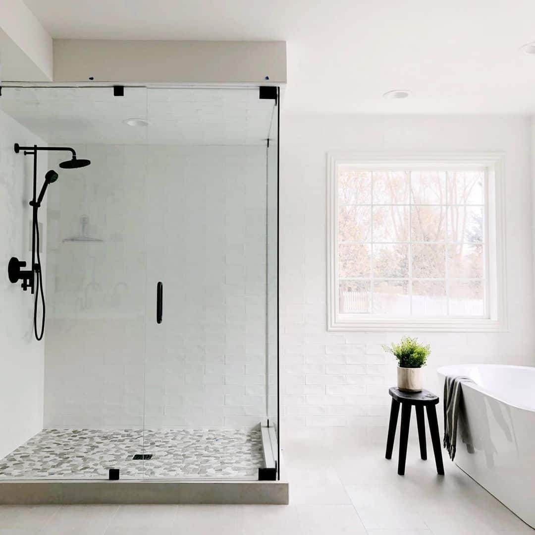 34 Luxurious Corner Shower Ideas to Install in Your Bathroom