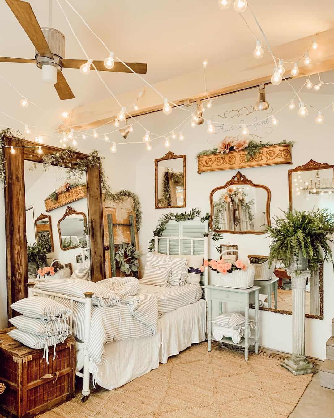 Large Stained Wood Rectangular Mirror - Soul & Lane