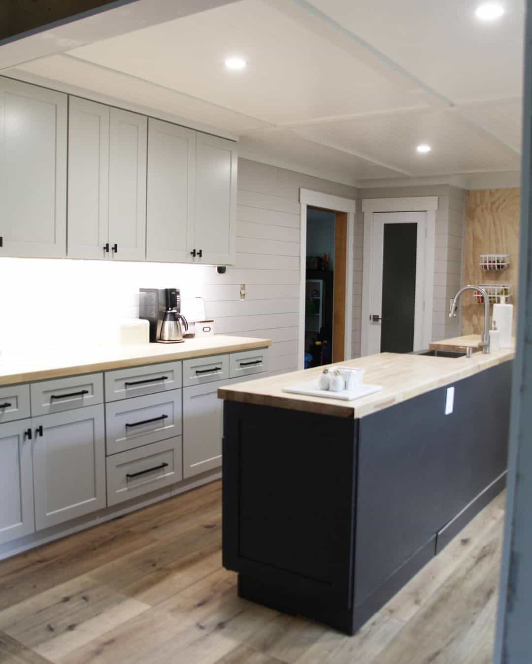 Light Gray Horizontal Shiplap Wall - Soul & Lane