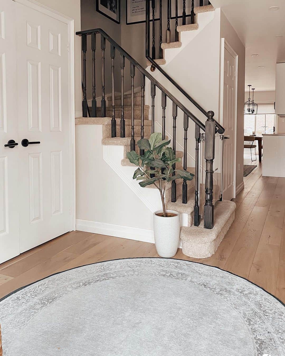 Black Painted Stair Railing - Soul & Lane