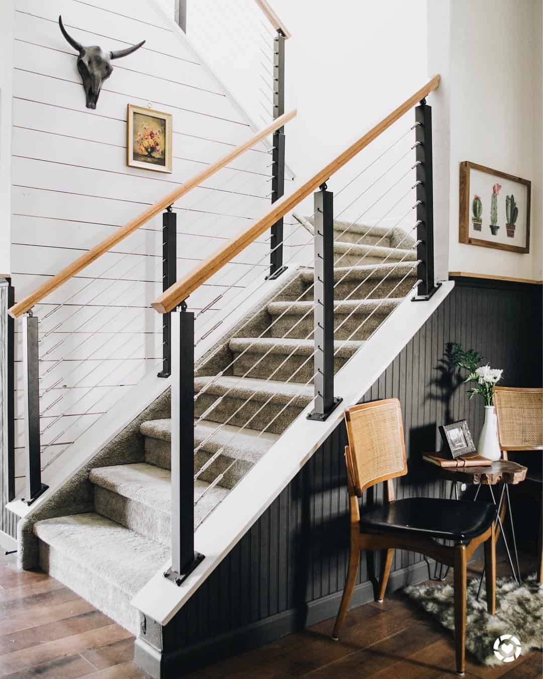 Modern Farmhouse Stair Rail - Soul & Lane