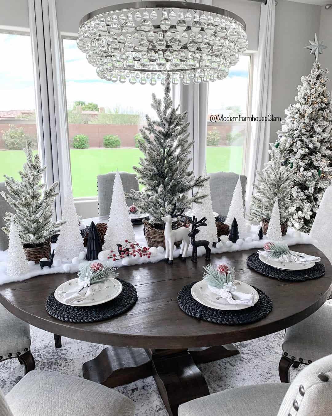 Christmas Dining Room Round Table Display - Soul & Lane
