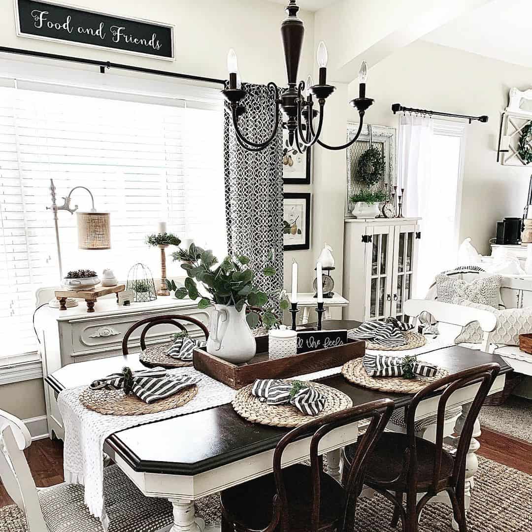 Dining Room with Black Frame Decor - Soul & Lane
