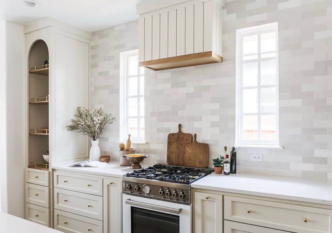 Double Window Kitchen With Cloe Tile Wall Soul And Lane