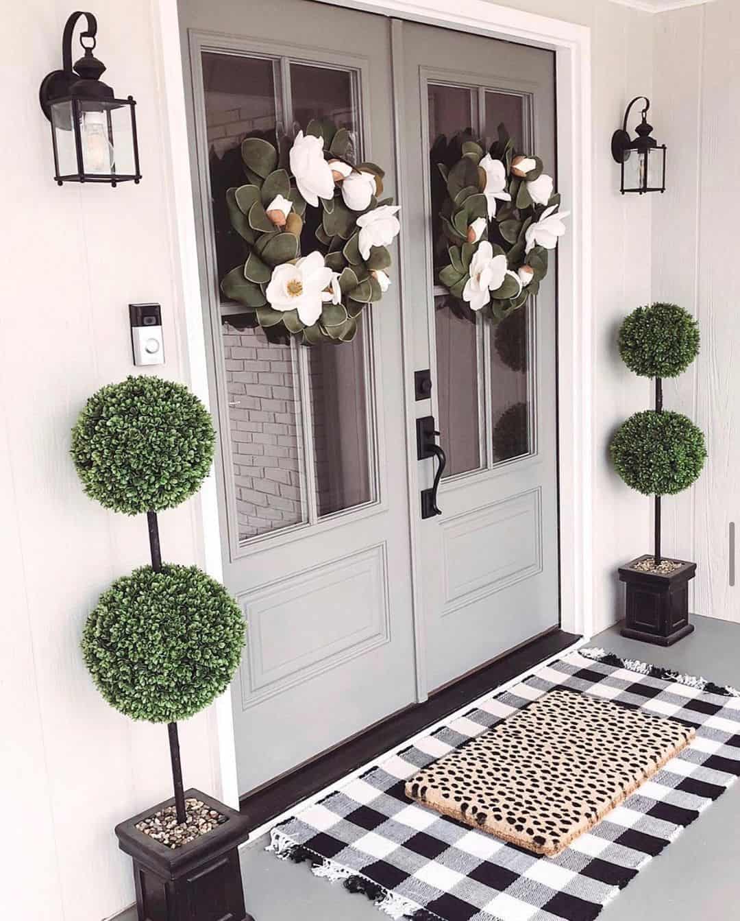 26 Farmhouse Double Front Doors to Add a Country Charm