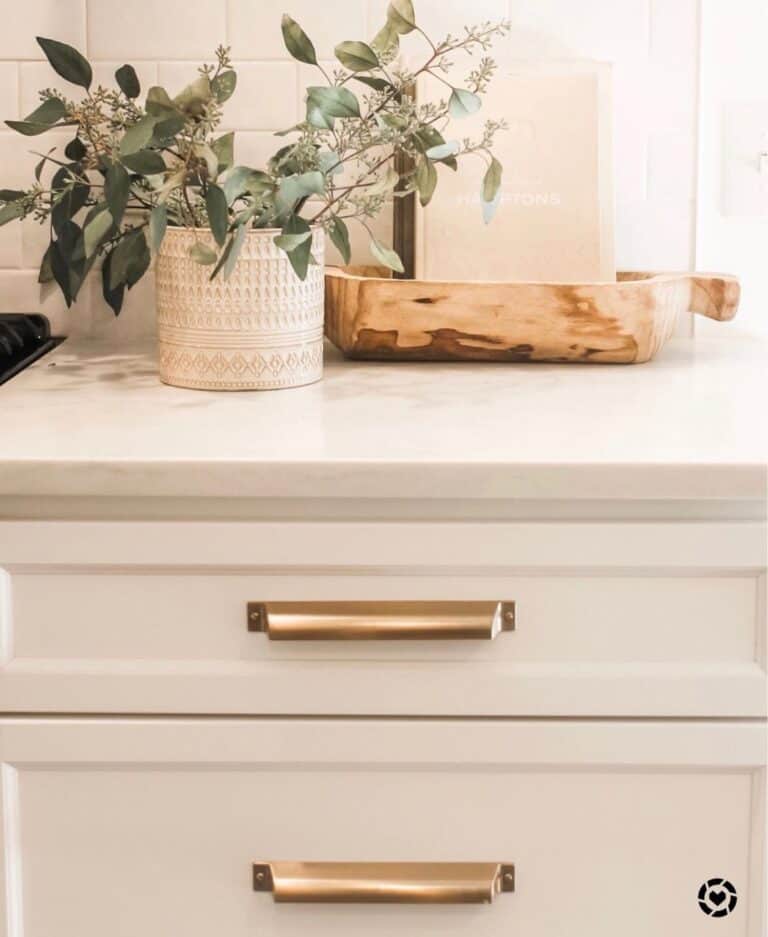 Brass Drawer Pulls for White Drawers - Soul & Lane