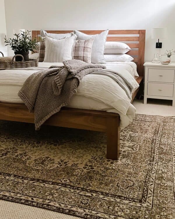 35 Impressive Rug Under Bed Ideas to Transform a Bedroom