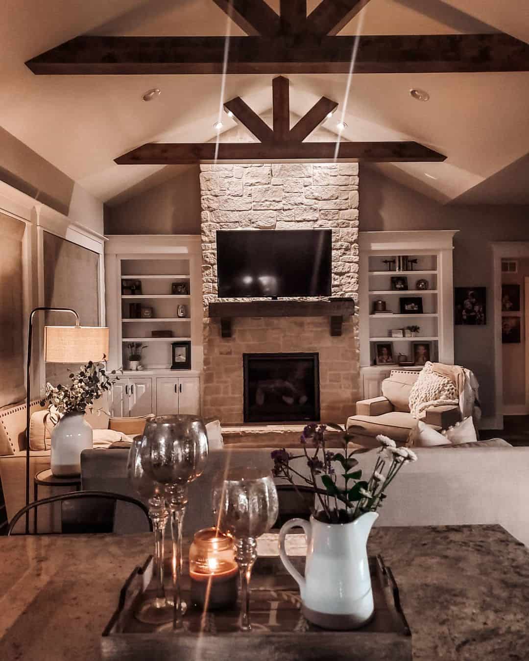 21 Vaulted Ceiling Living Room for Every Style
