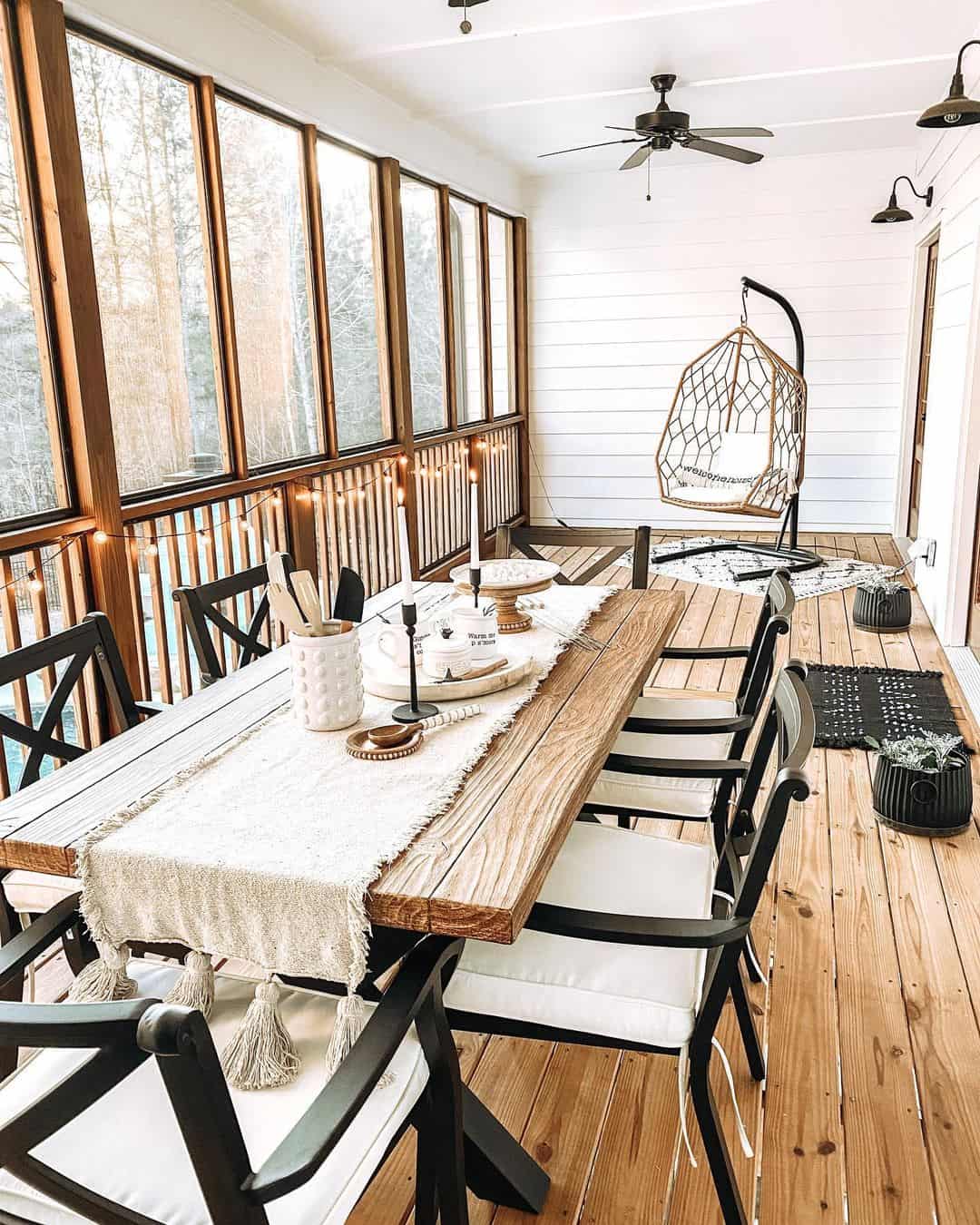 Enclosed Back Porch With Wood And Shiplap Soul And Lane