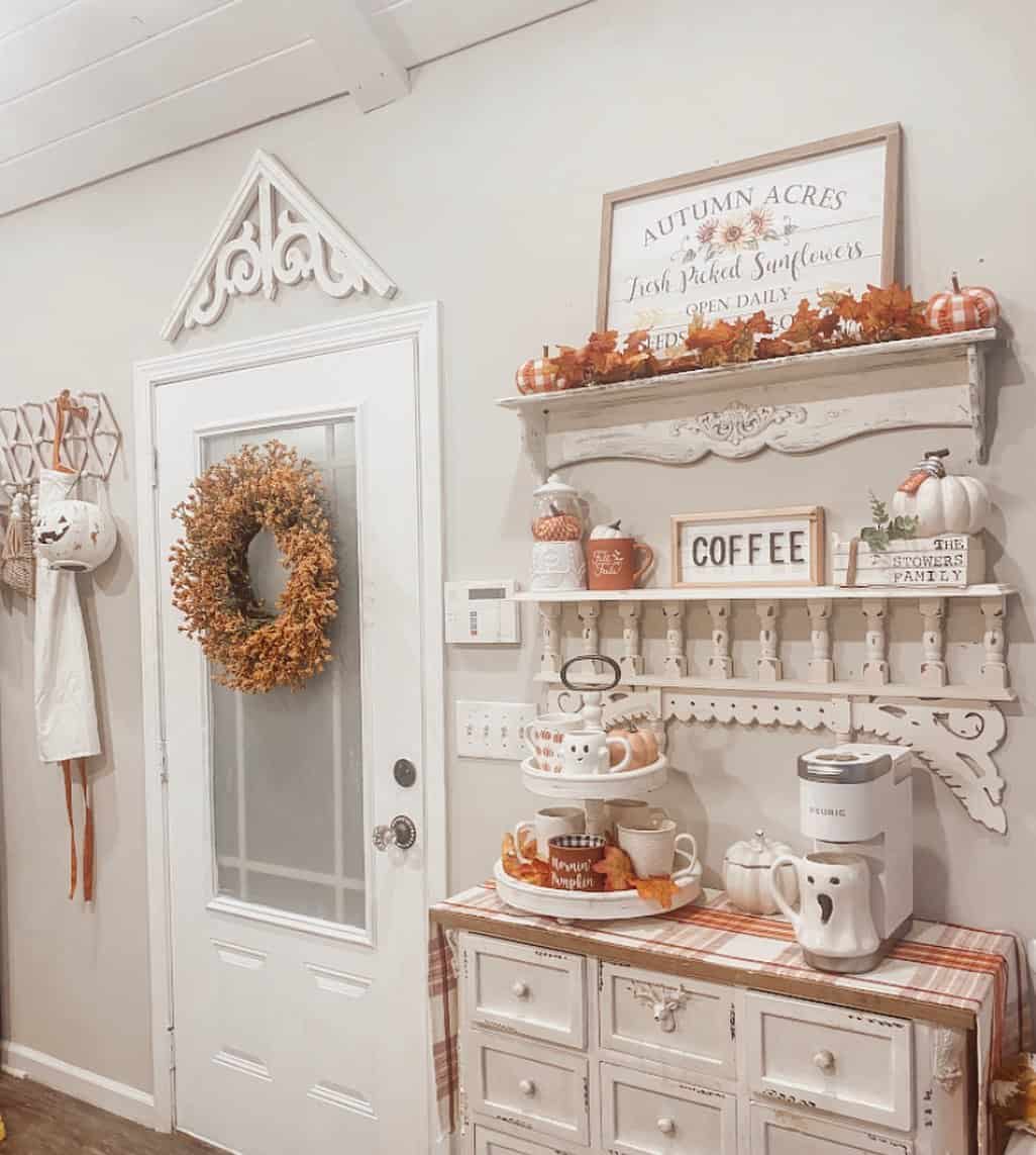 Fall Entryway With Coffee Station Table - Soul & Lane