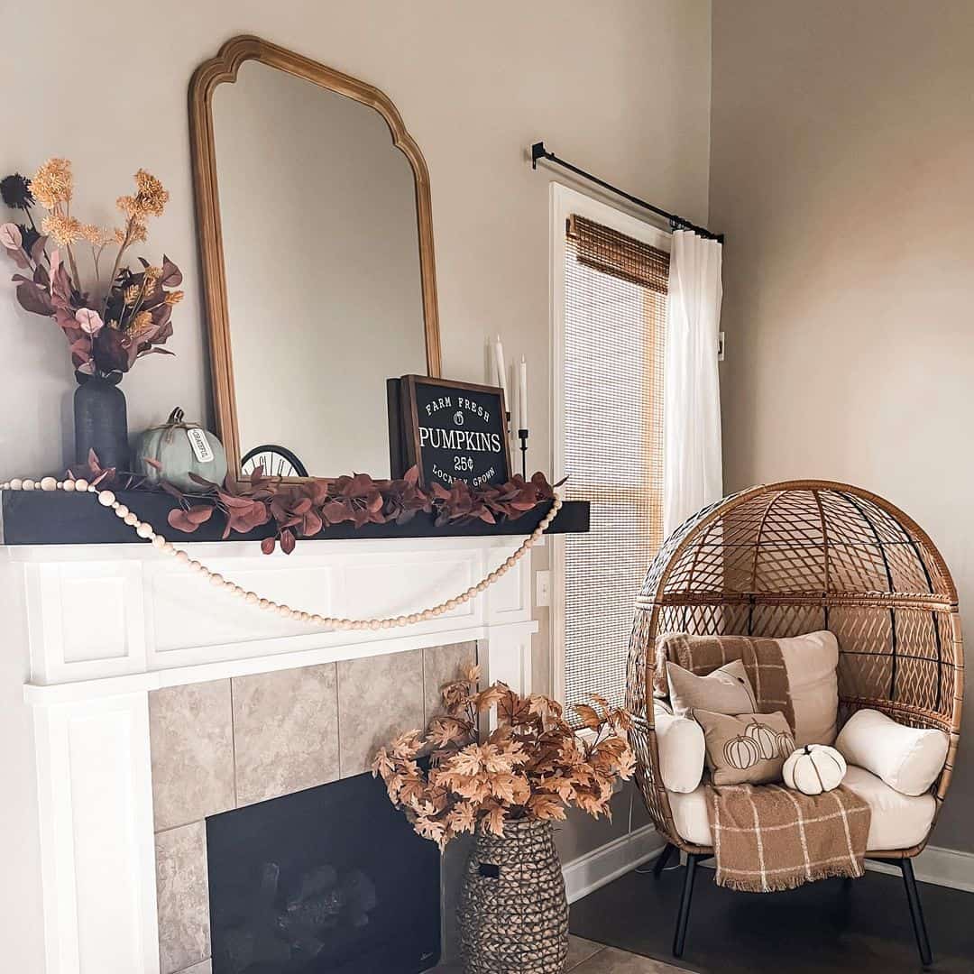 Fall Inspired Décor and Taupe Walls - Soul & Lane