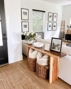 Gallery Wall Around Living Room Window - Soul & Lane