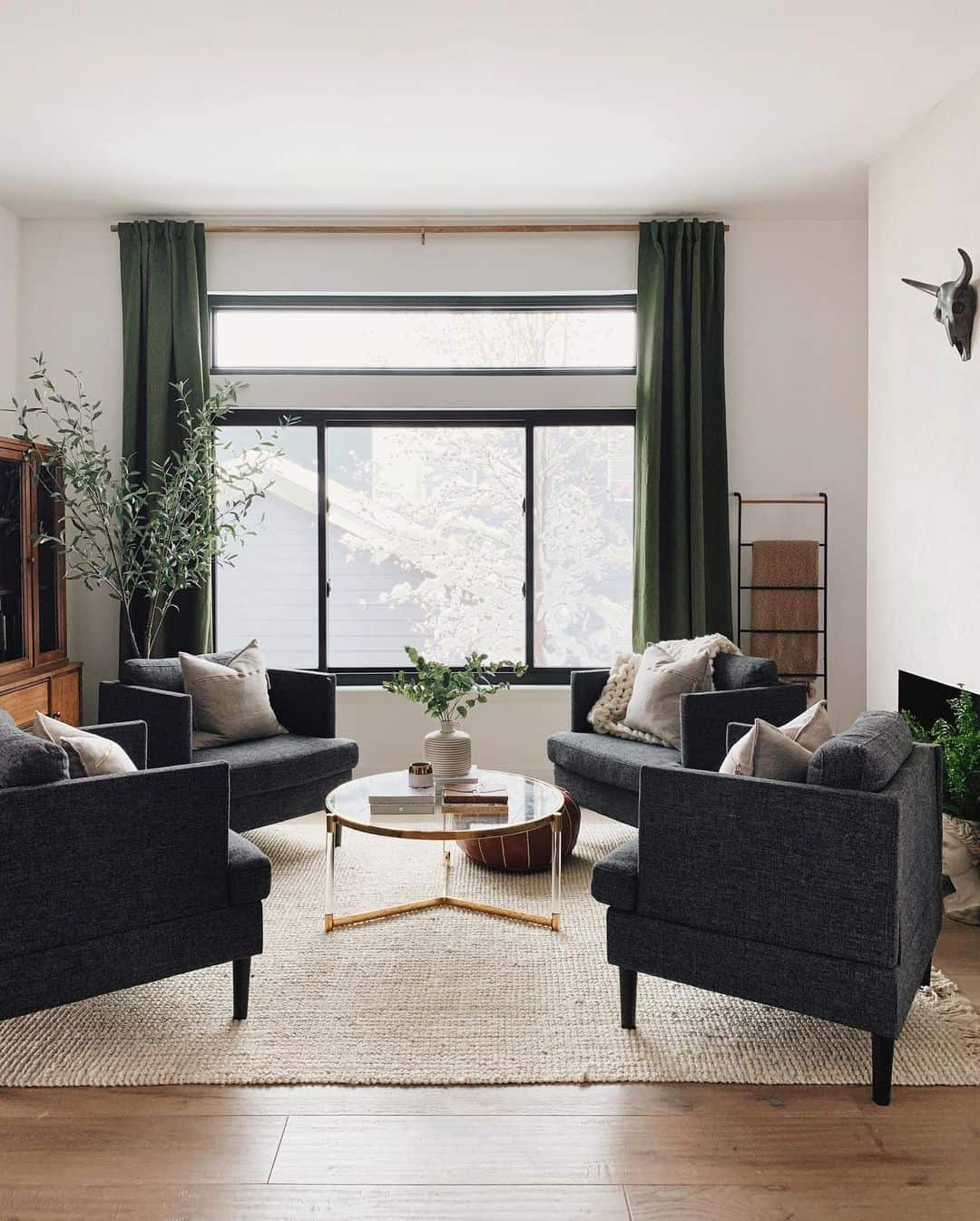 Green Floor to Ceiling Blackout Curtains - Soul & Lane