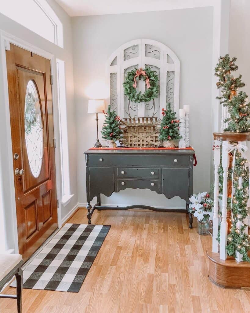 Grey Console Table in Entryway - Soul & Lane