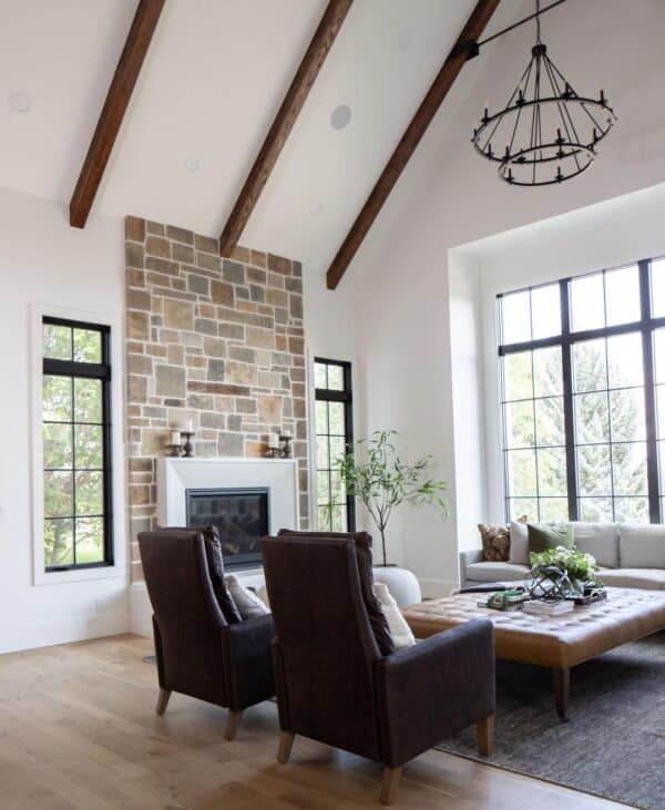 19 Amazing Rooms with Fireplace with Vaulted Ceiling Features