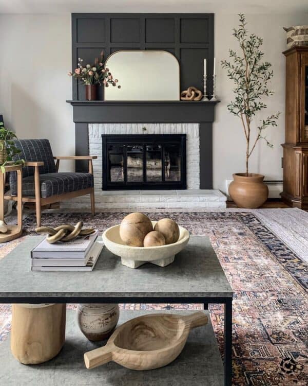 27 Irresistible Black Fireplace Mantel Ideas to Impress Guests