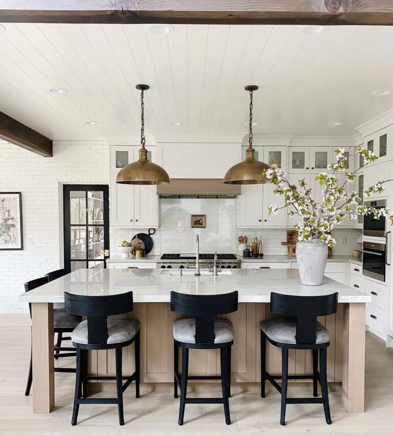 Modern Farmhouse Kitchen with Hints of Wood and Metal - Soul & Lane