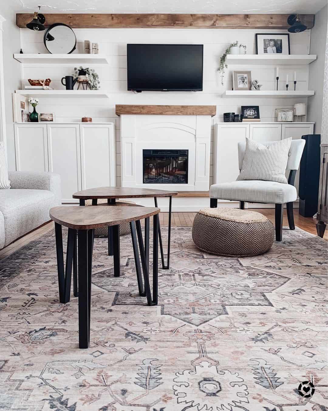 25 Floating Shelves Around Fireplace Ideas for Your Home