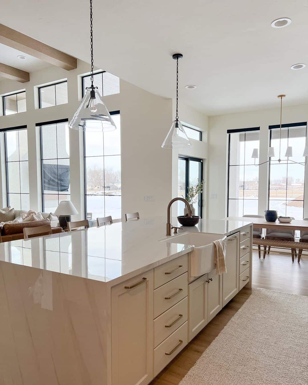 Open Concept Kitchen Diner with Rustic Charm - Soul & Lane