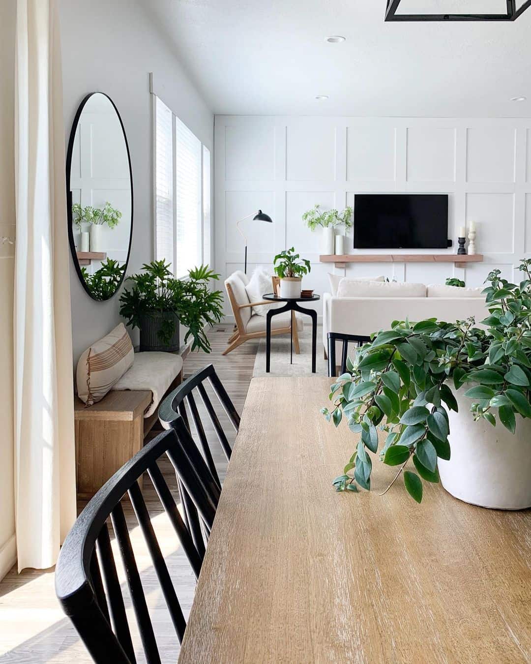 Open Living Room with Dining Table - Soul & Lane