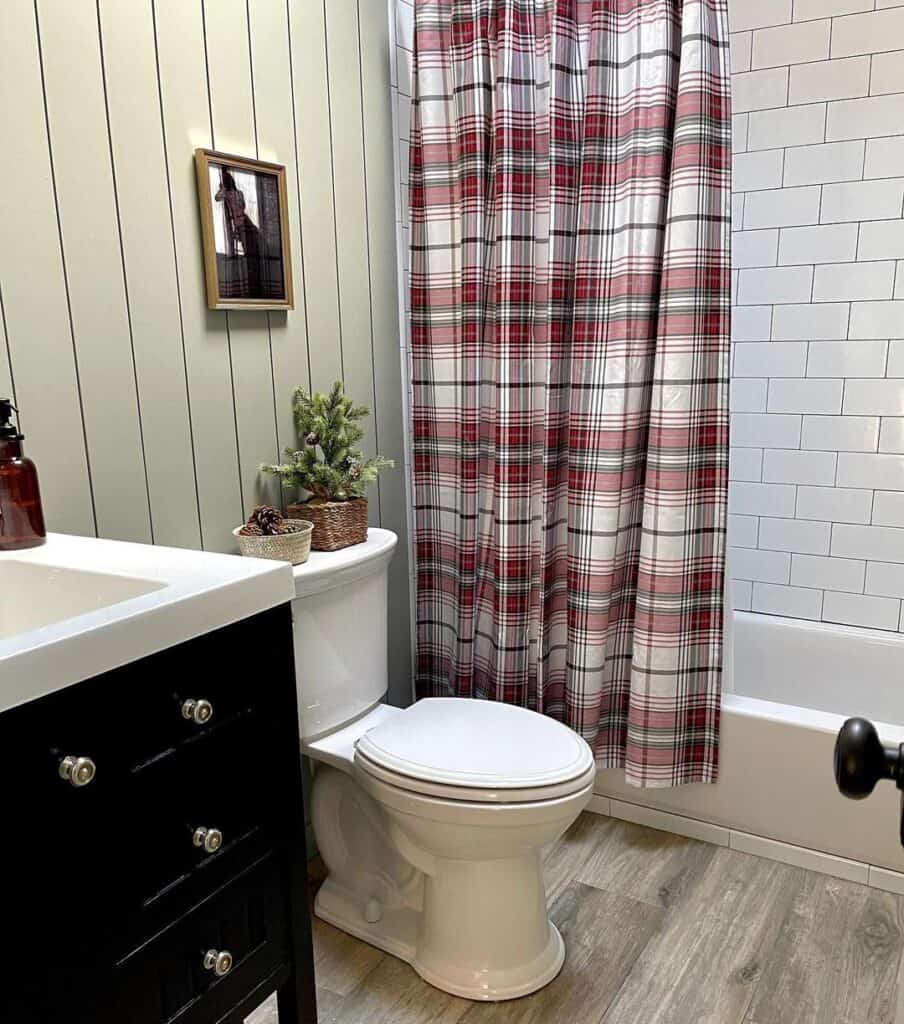 Pale Green Vertical Shiplap Bathroom - Soul & Lane