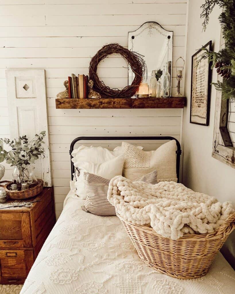Shiplap Bedroom with Rustic Farmhouse Wall Décor - Soul & Lane