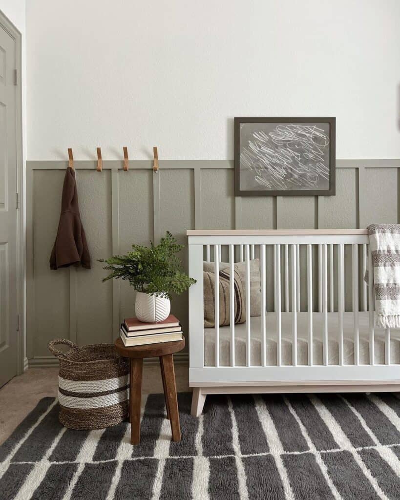 Board And Batten Half Wall In Nursery Soul And Lane