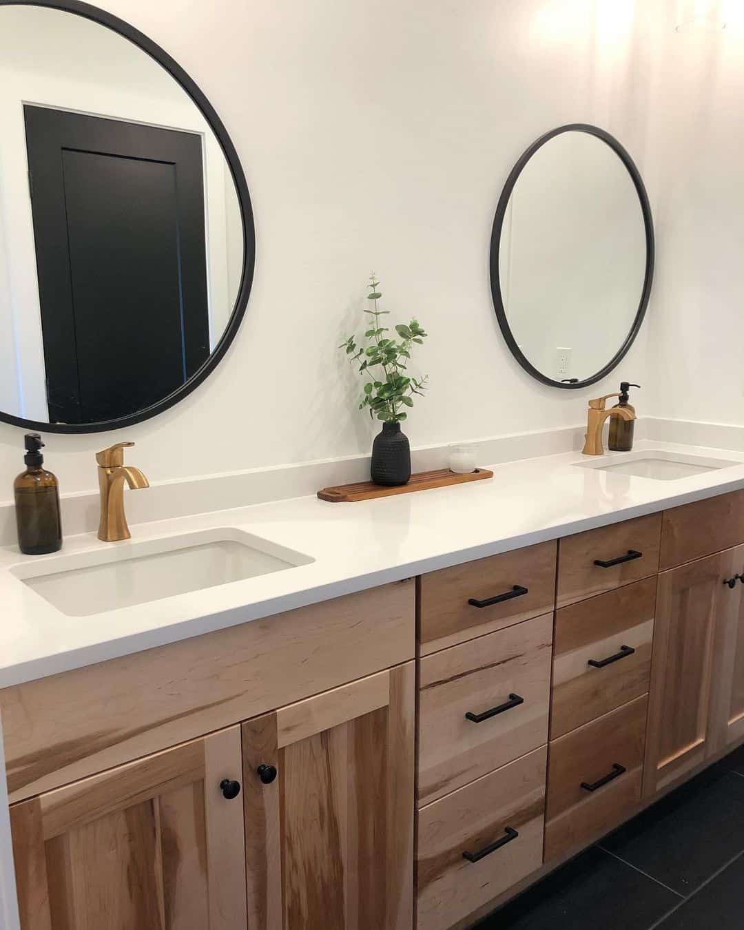 30 Wood Double Vanity Ideas for a Pretty and Purposeful Bathroom