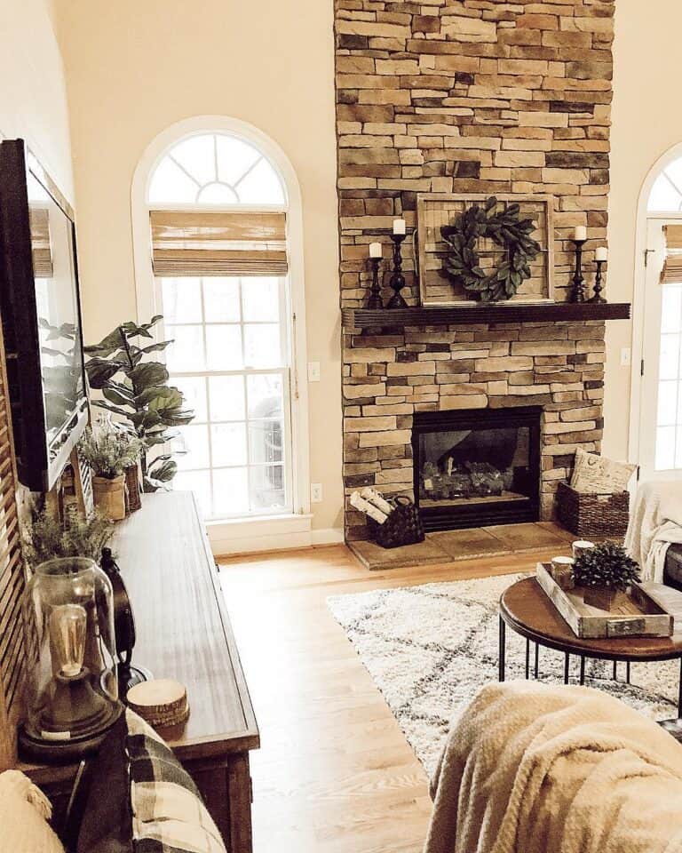 Rustic Round Coffee Table Decoration Ideas - Soul & Lane