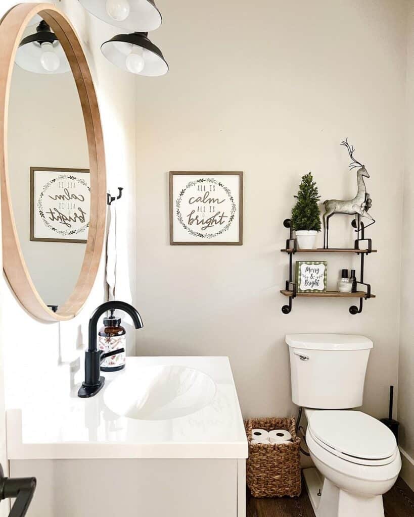 34 Bathroom Shelf Décor Ideas to Personalize Your Space