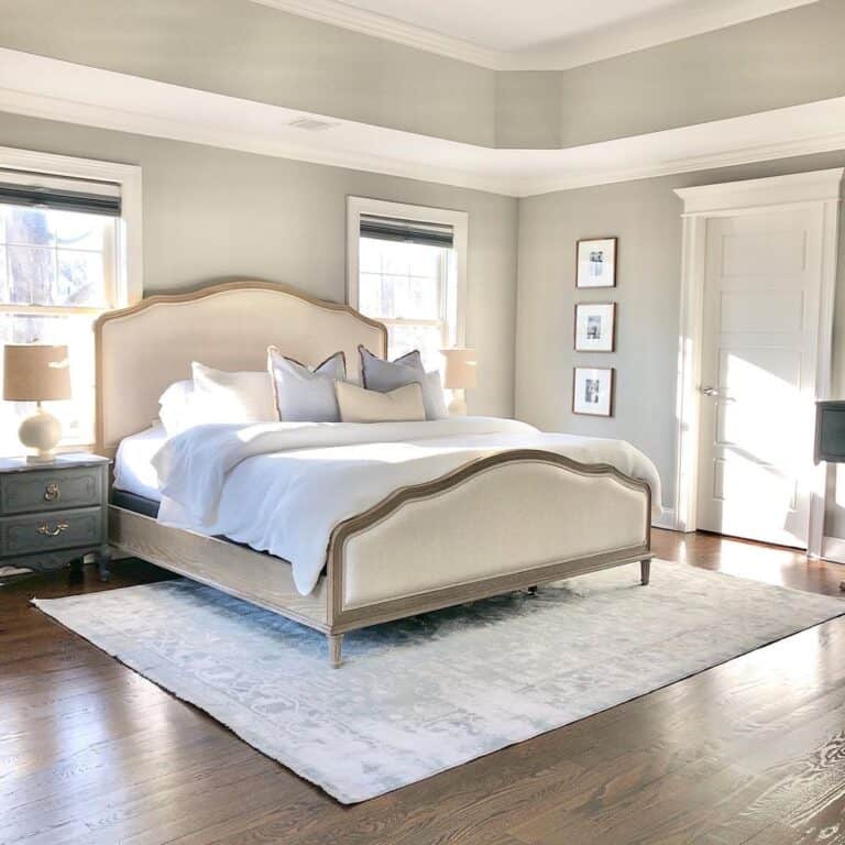 White Baseboard with Warm Wood Floors - Soul & Lane