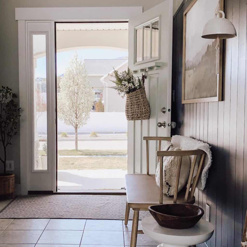 White Front Door with a Shelf - Soul & Lane