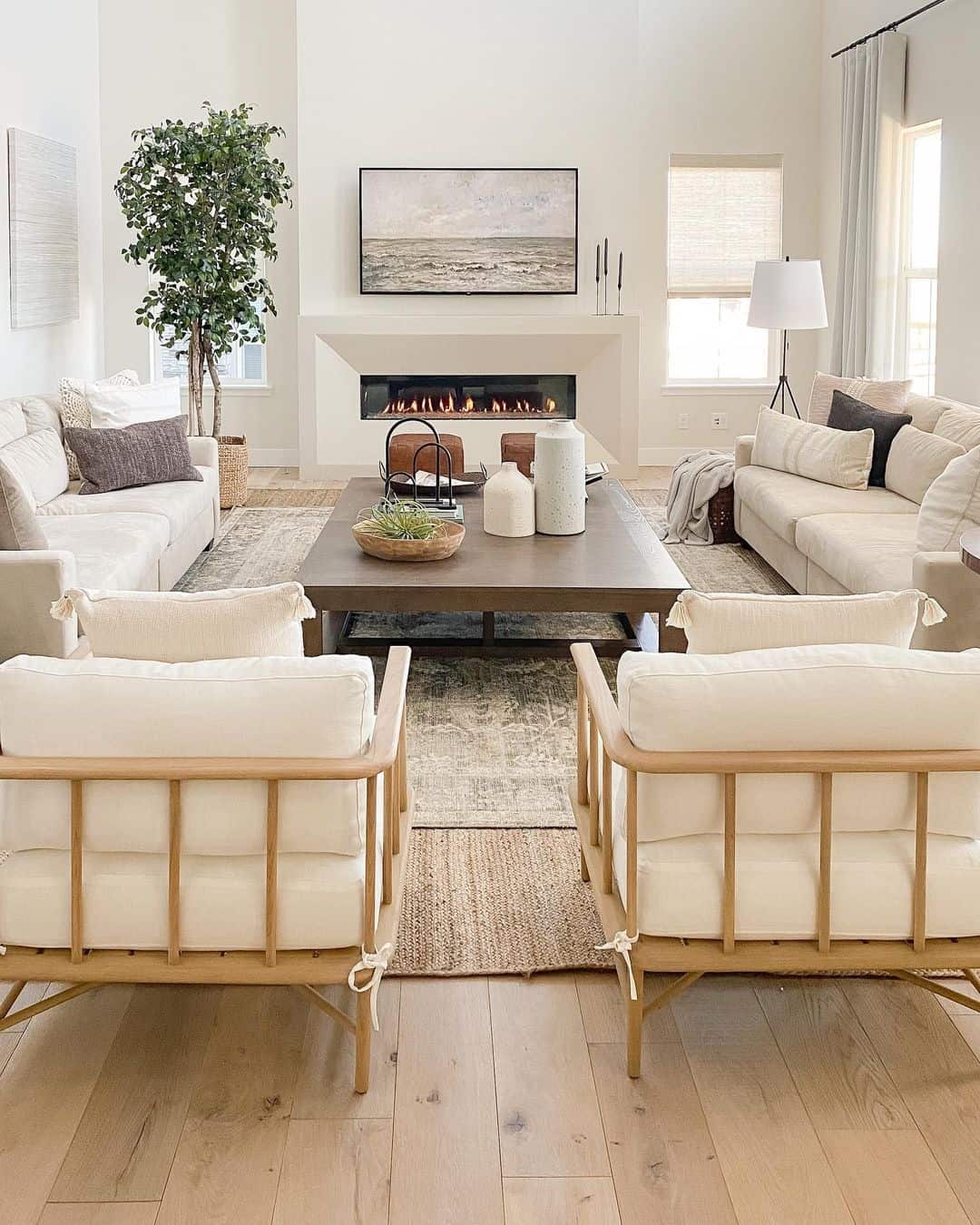 A Simple Landscape in a Modern Living Room - Soul & Lane