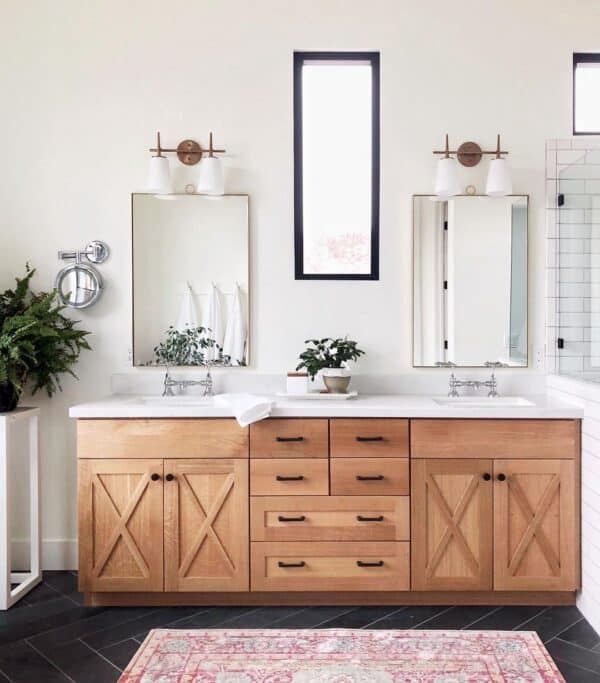 26 Natural Wood Bathroom Vanity Ideas for an Organic Look