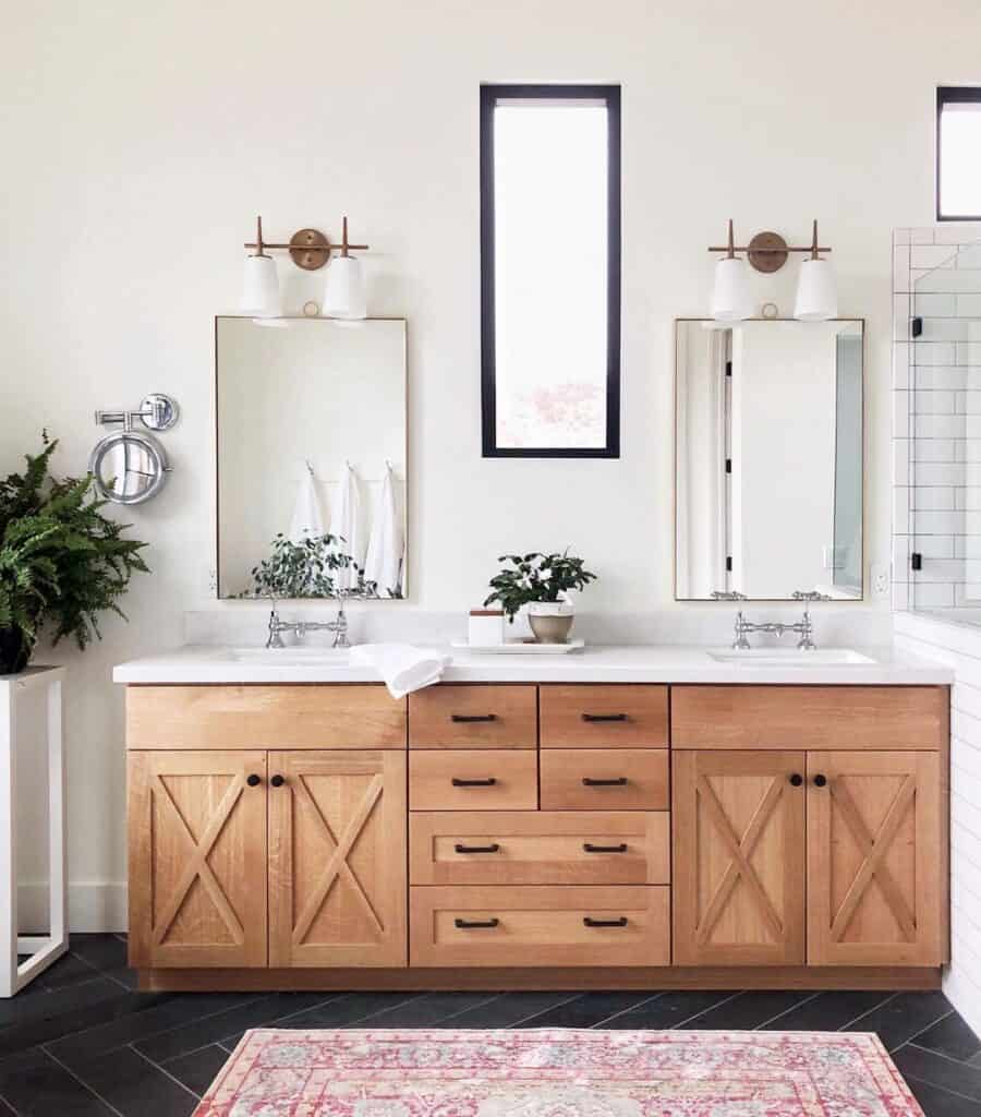 26 Natural Wood Bathroom Vanity Ideas for an Organic Look