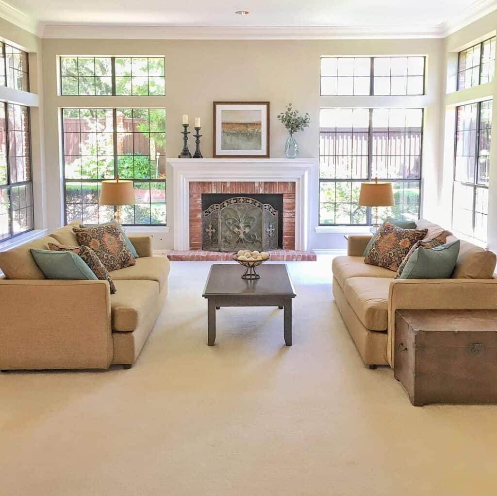 Brass Antique Fireplace Gate for Brick Fireplace - Soul & Lane