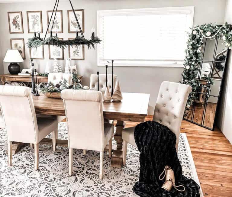 Cream and Green Farmhouse Dining Decor - Soul & Lane