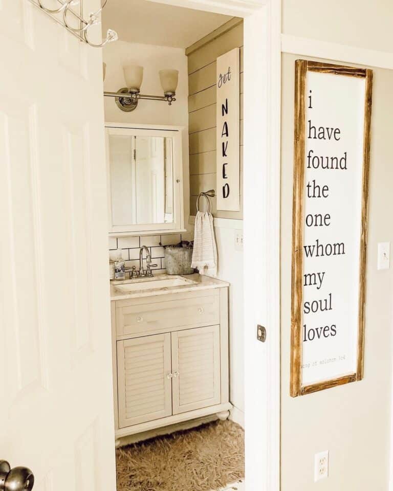 Farmhouse Bathroom Decor Signs Inside and Outside - Soul & Lane