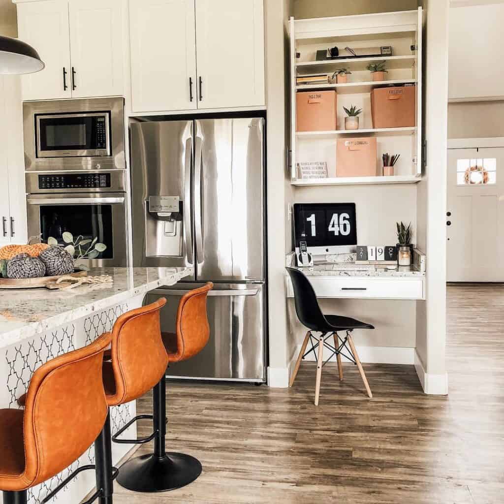 Farmhouse Kitchen Office Cubby with Blush Accents - Soul & Lane