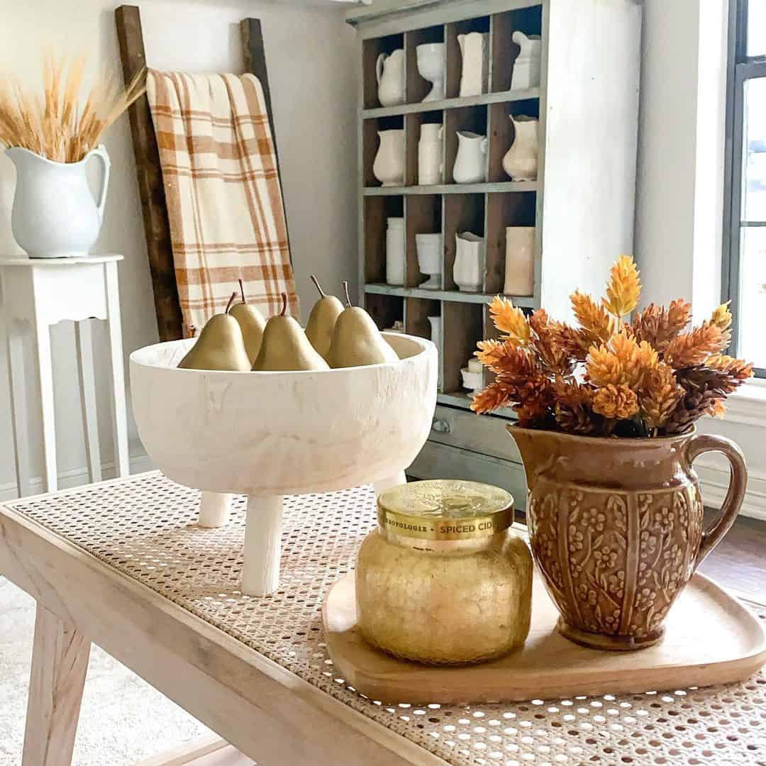 Farmhouse Kitchen With Fall Coffee Table Decor - Soul & Lane