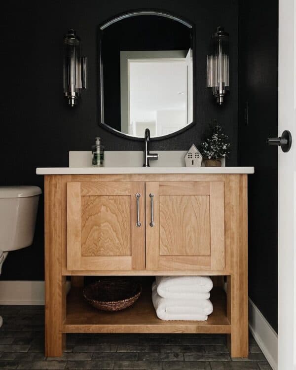 35 Wood Vanity Ideas for a Charming Farmhouse Bathroom