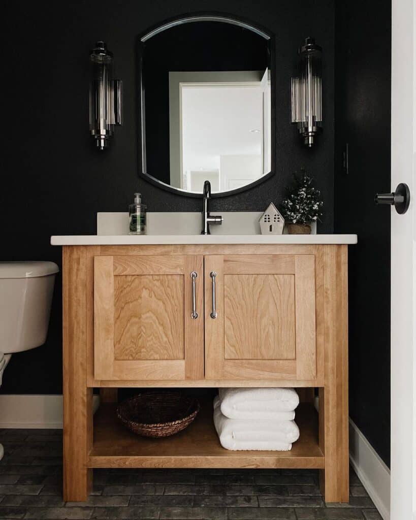 35 Wood Vanity Ideas for a Charming Farmhouse Bathroom