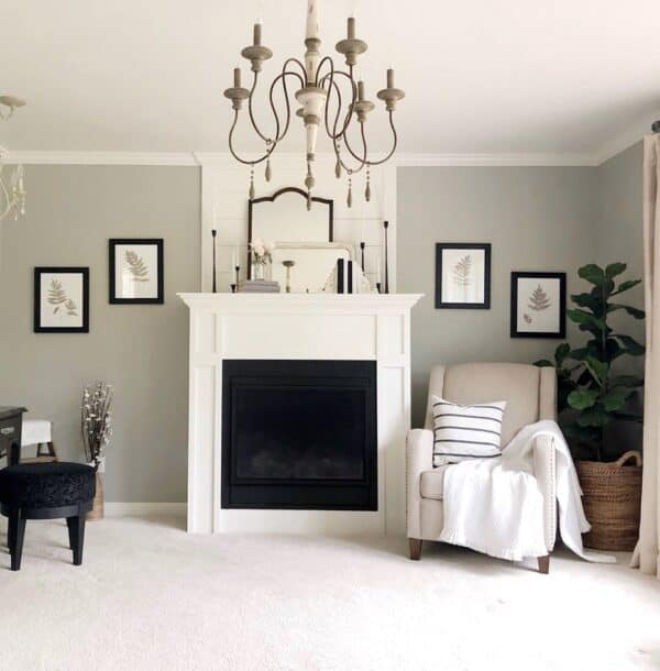 Vintage Chandelier in Neutral Room - Soul & Lane